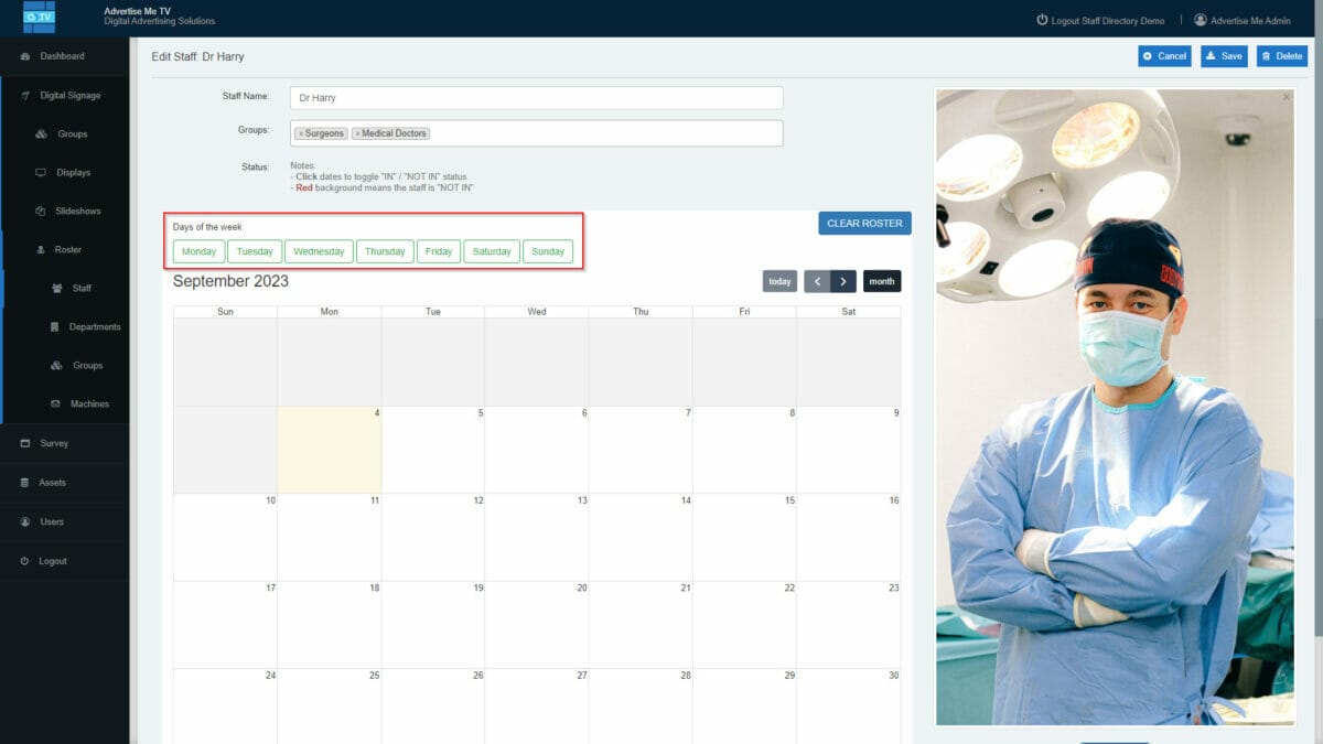 HOW TO SETUP ROSTER SCHEDULING IN THE STAFF ROSTER MODULE